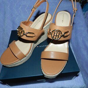 Tommy Hilfiger | Shoes | Tommy Hilfiger Logo Khari Espadrille Wedge ...